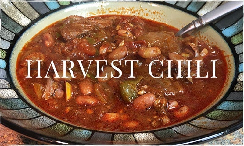 Beef Chili Recipe using fresh garden ingredients all natural beef