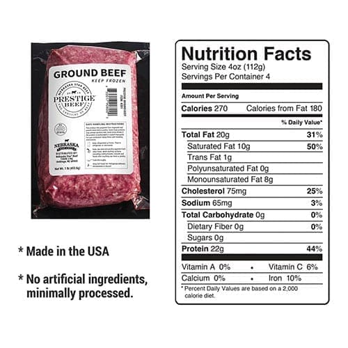 10lb Bulk Prestige Ground Beef